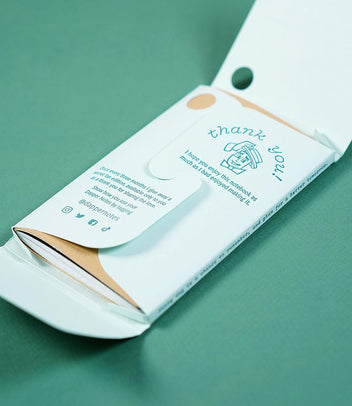Mama's Sauce Creates Custom Notebook Packaging for Dapper Notes