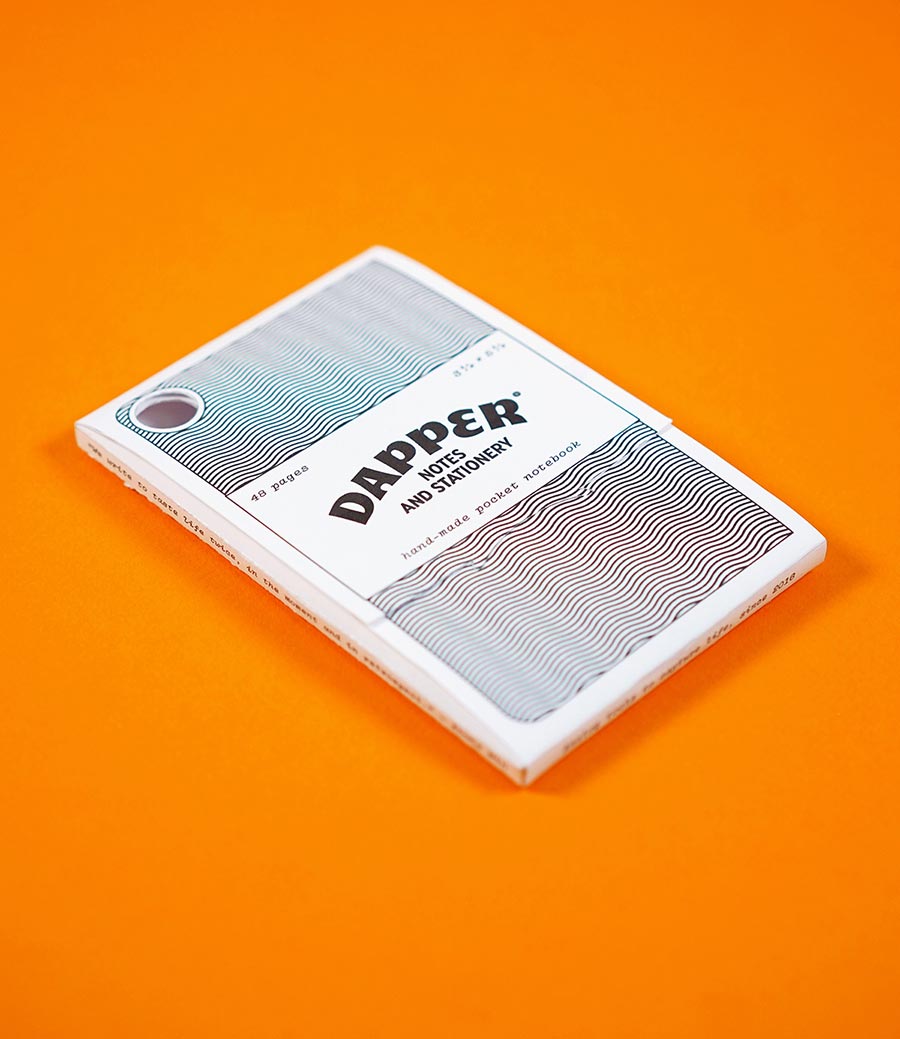 Mama's Sauce Creates Custom Notebook Packaging for Dapper Notes