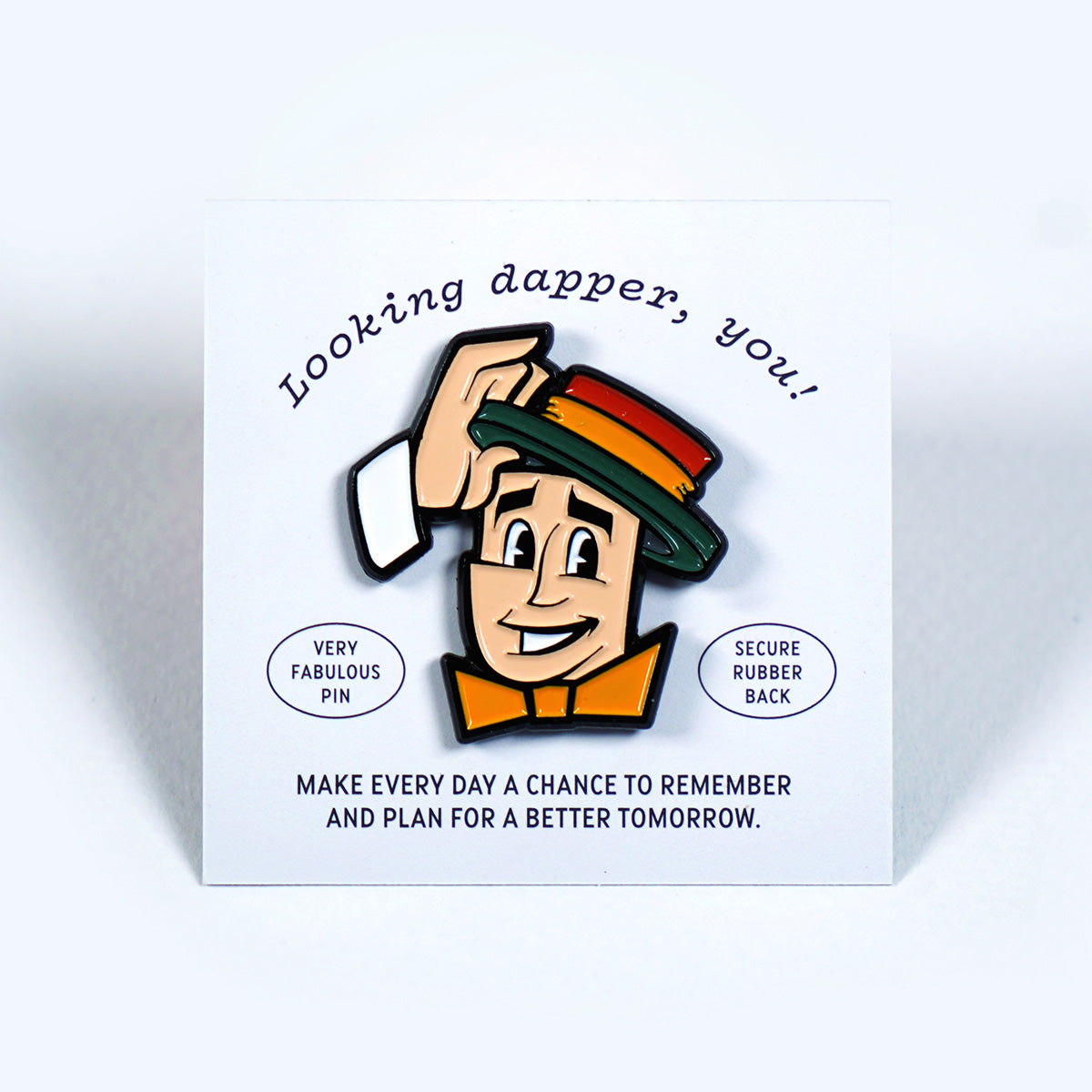 Dapper Notes Mascot Enamel Pin