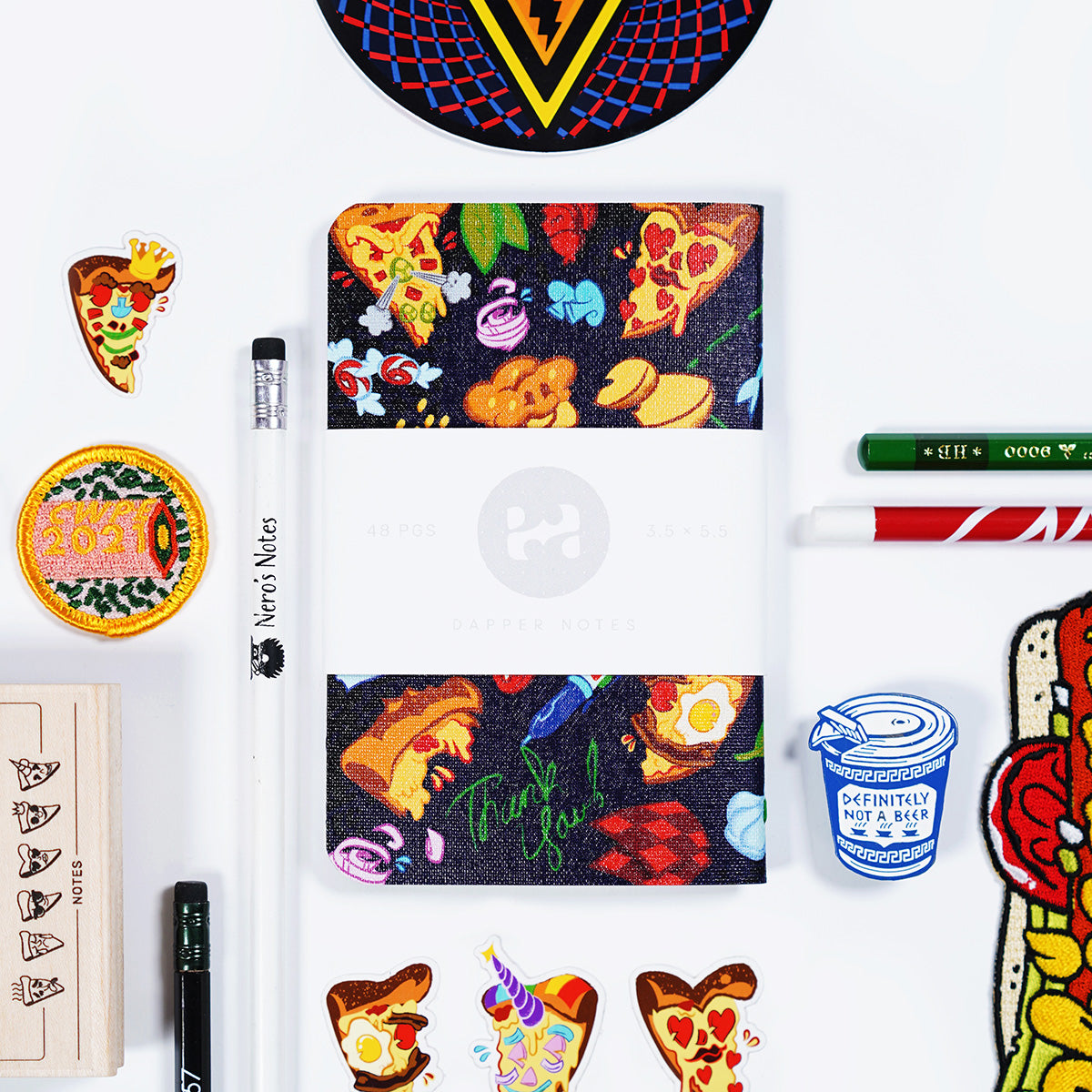 Neapolitan: Pizza Themed Notebook Designed by Manny Cartoon Studio ...